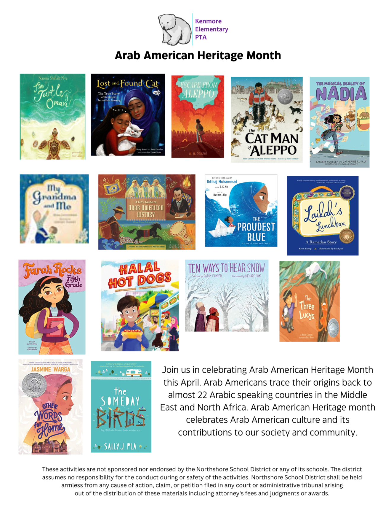 April is Arab American Heritage Month! – Kenmore Elementary PTA